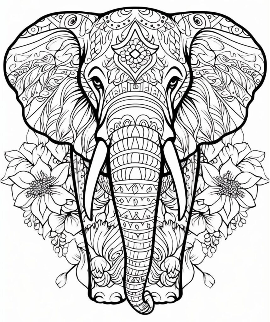 Free Animal Mandala Coloring Pages PDF Printable for Adults