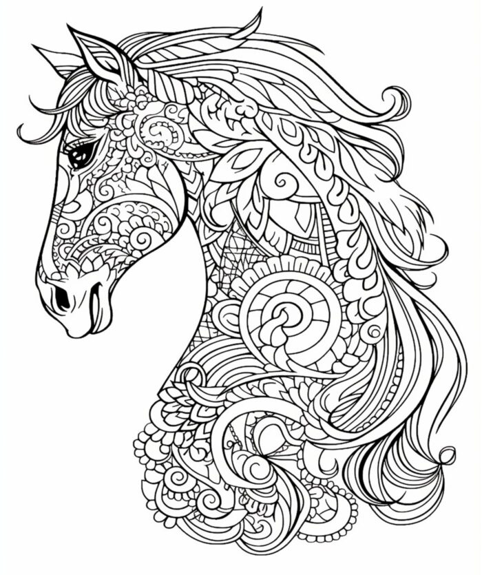 Animals Free Printable Adults Coloring Pages PDF