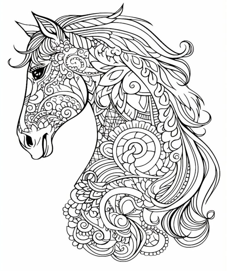 Animals Free Printable Adults Coloring Pages PDF