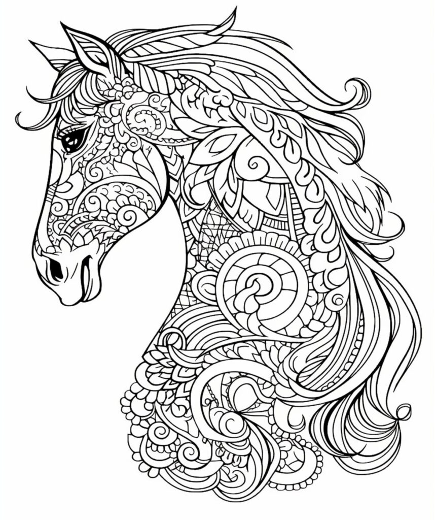 Animals Free Printable Adults Coloring Pages PDF