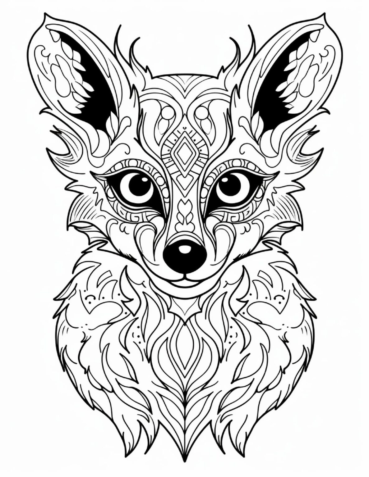Animals Free Printable Adults Coloring Pages PDF