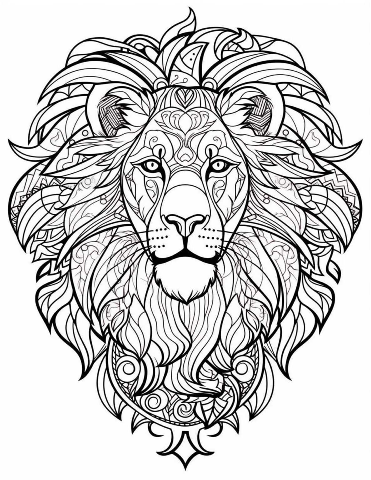 Animals Free Printable Adults Coloring Pages PDF