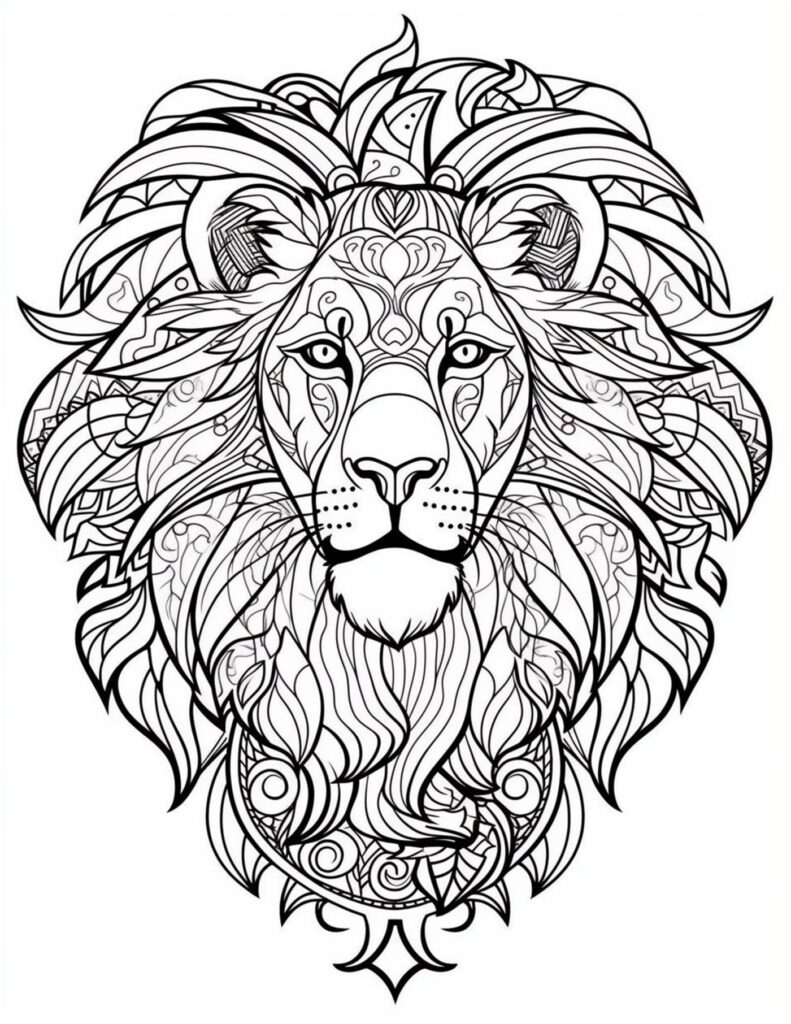 Animals Free Printable Adults Coloring Pages PDF