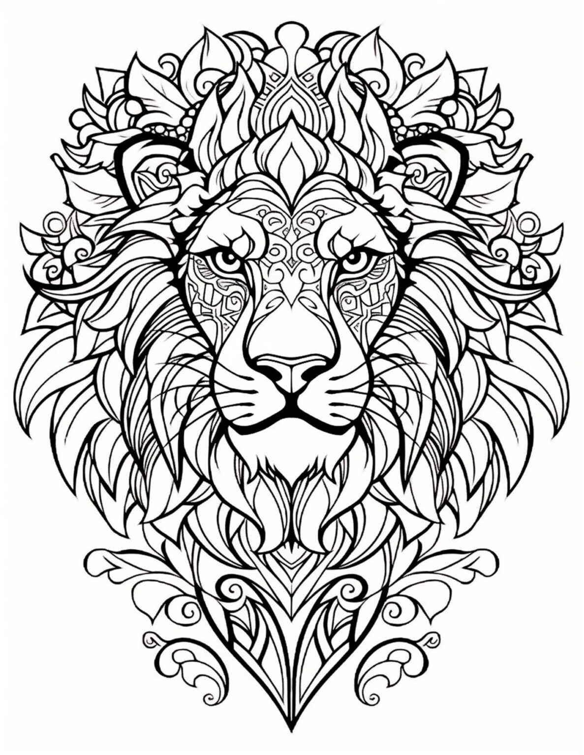 Animals Free Printable Adults Coloring Pages PDF