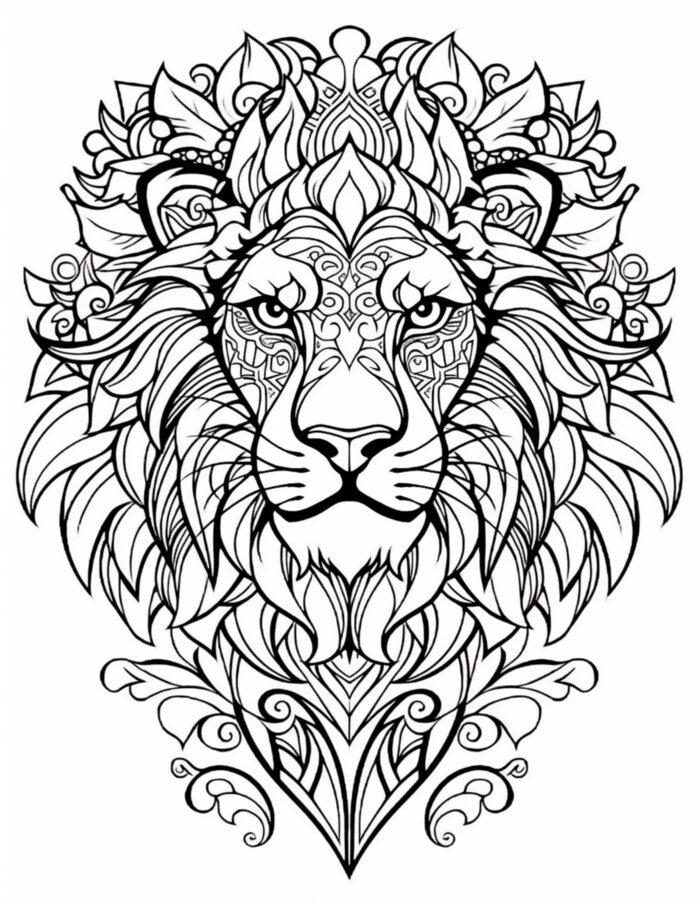 Animals Free Printable Adults Coloring Pages PDF