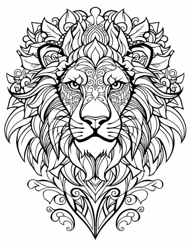 Animals Free Printable Adults Coloring Pages PDF