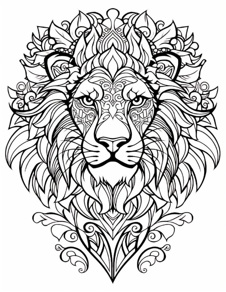 Animals Free Printable Adults Coloring Pages PDF