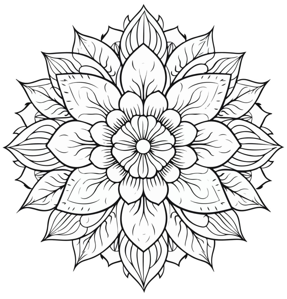 Free Adult Coloring Pages PDF Printable - Coloring Pages for Adult