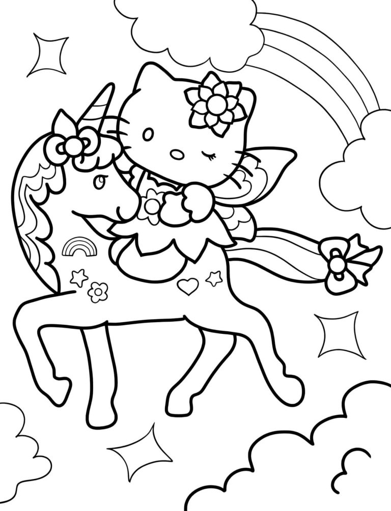 Hello Kitty Coloring Pages - Free Book PDF Printable
