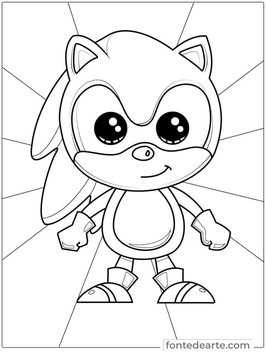 Desenhos Sonic e Amigos Para Colorir e Pintar Imprimir PDF