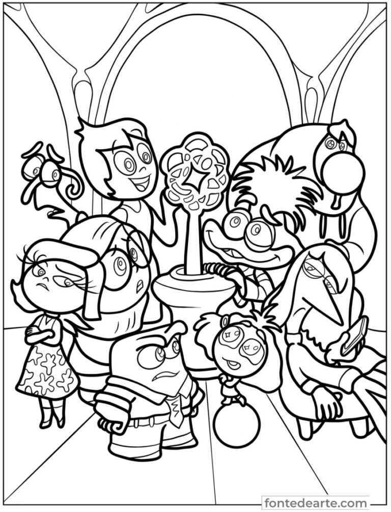 Raiva Divertida Mente 2 Desenho Para Colorir Imprimir PDF