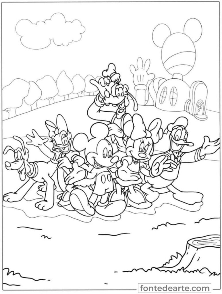 Desenhos Disney Para Colorir e Pintar - Imprimir PDF