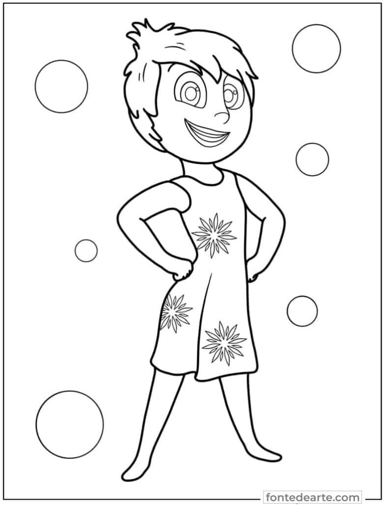 Alegria Divertida Mente 2 Para Colorir - Imprimir PDF