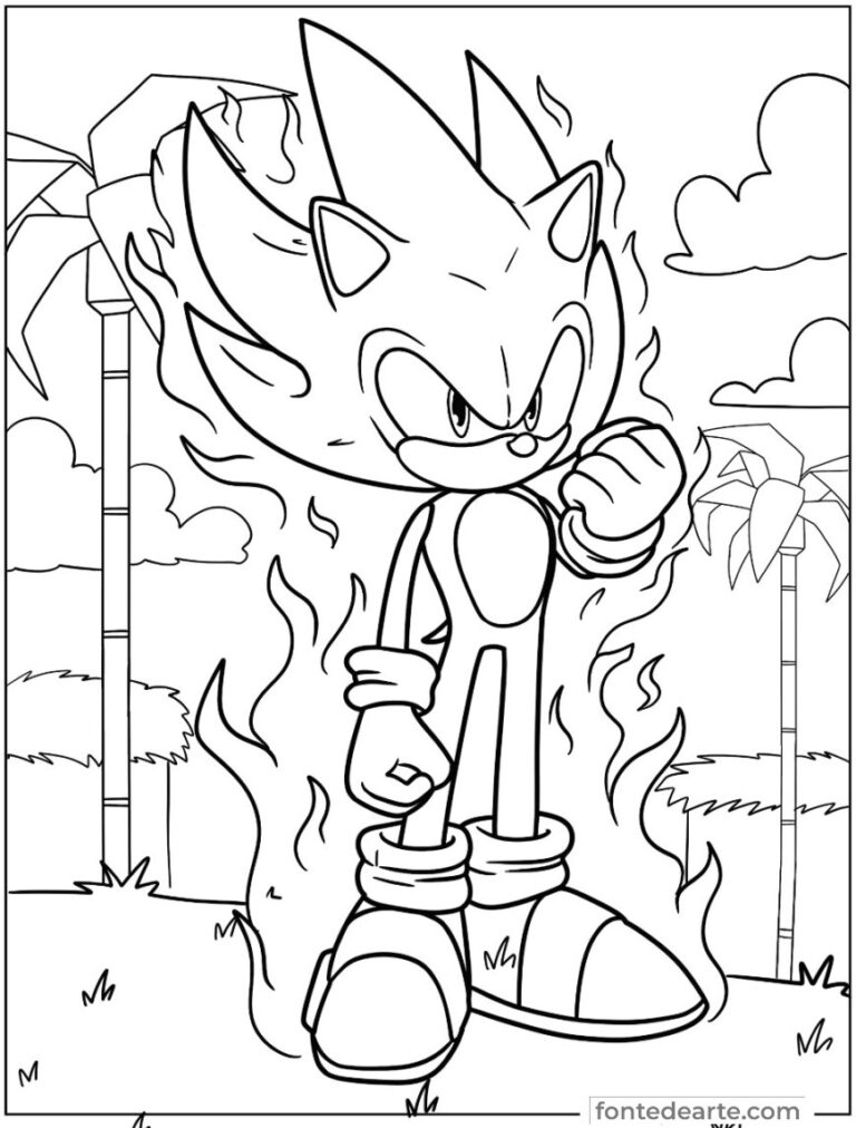 Desenhos Sonic e Amigos Para Colorir e Pintar Imprimir PDF