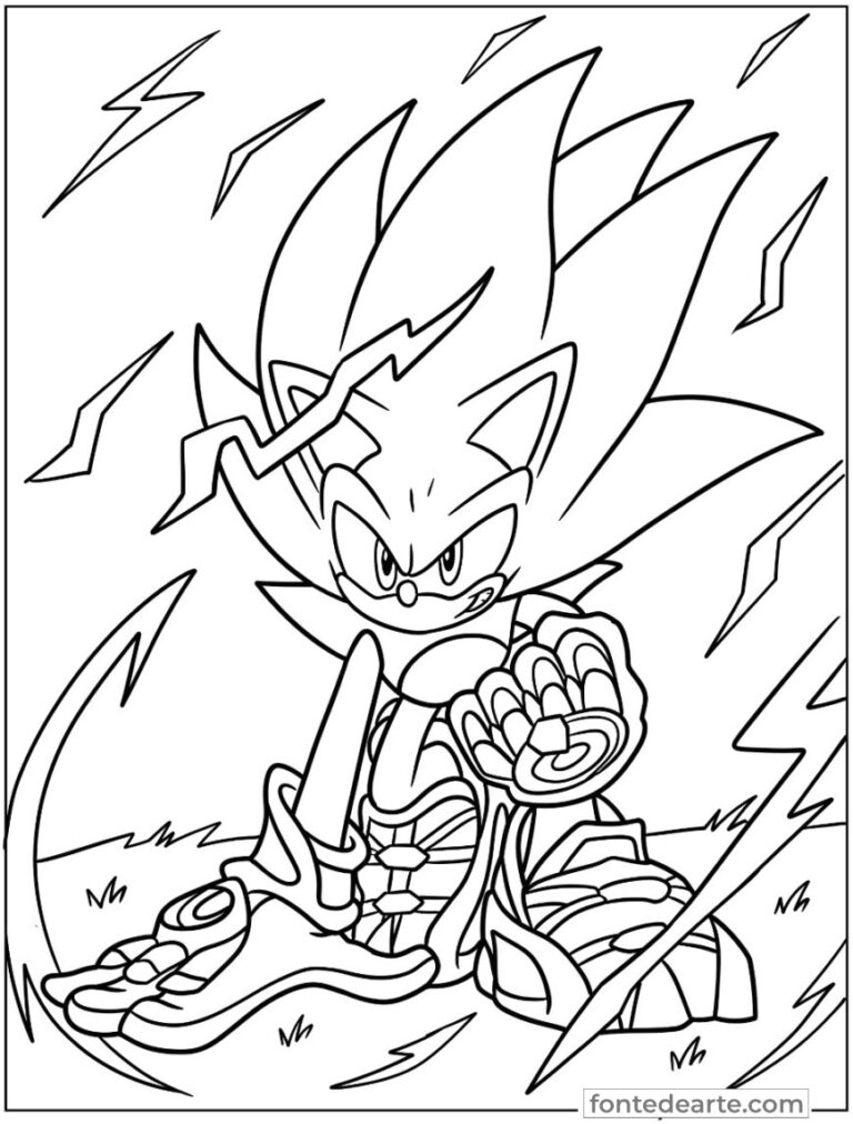 Desenhos Sonic e Amigos Para Colorir e Pintar Imprimir PDF
