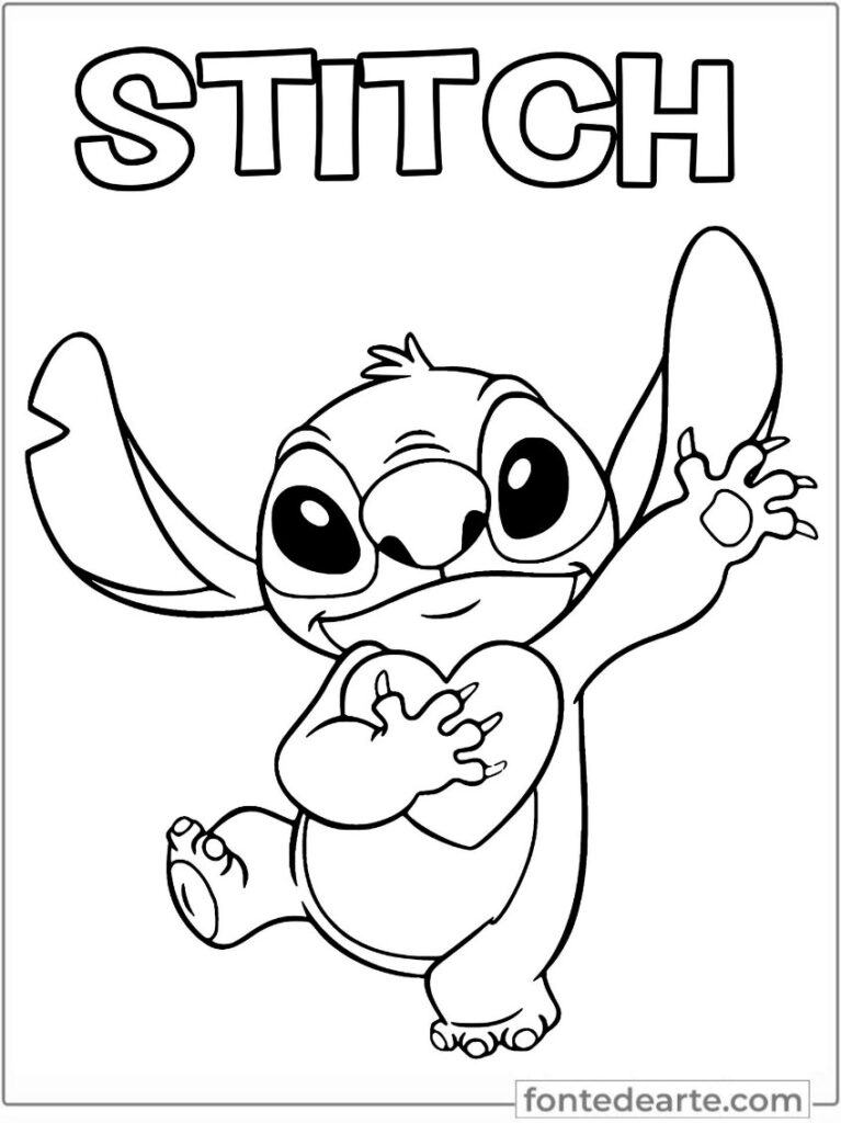 Desenhos Lilo e Stitch Para Colorir - Imprimir PDF