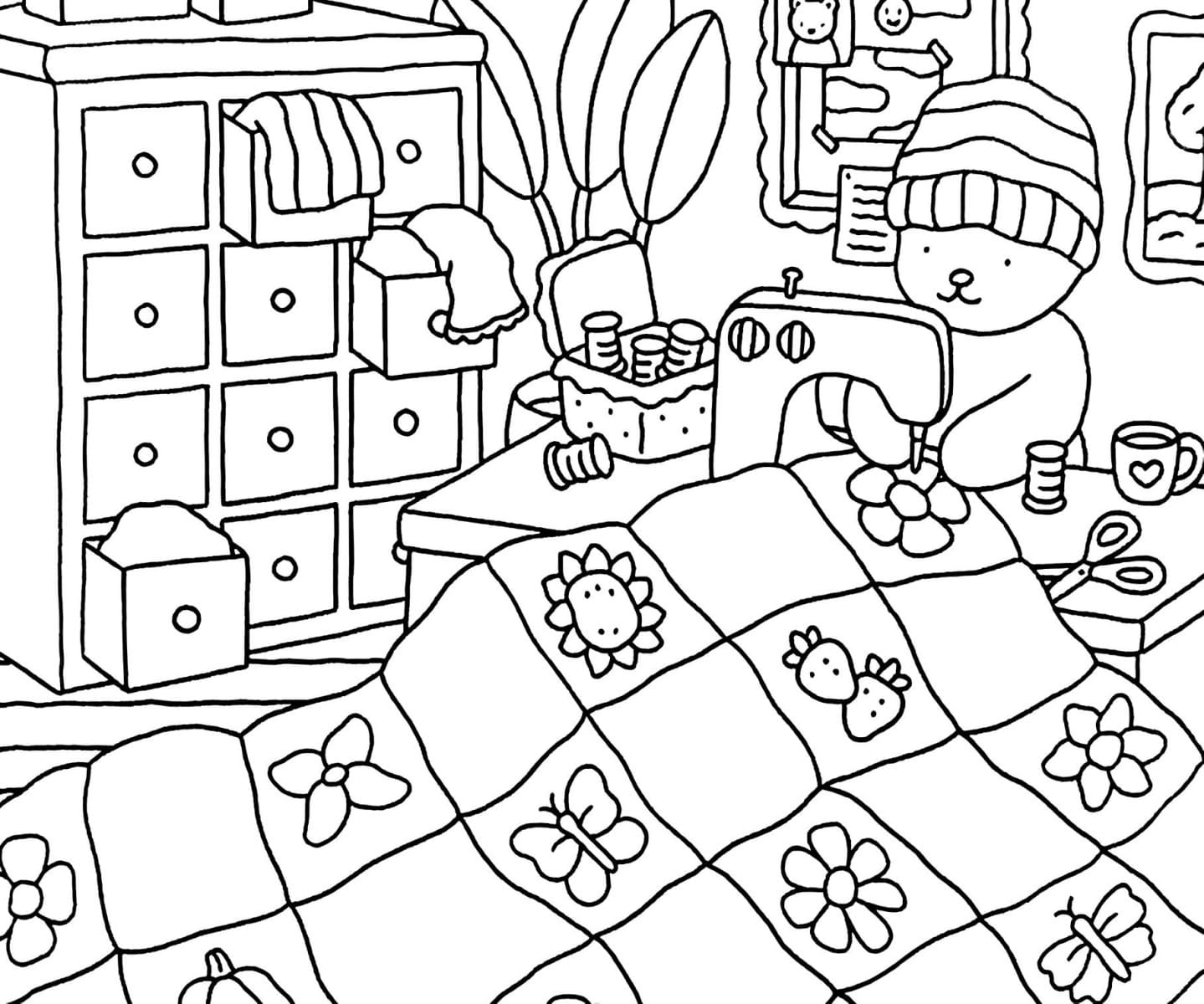 Desenhos Estilo Bobbie Goods Para Colorir Imprimir PDF